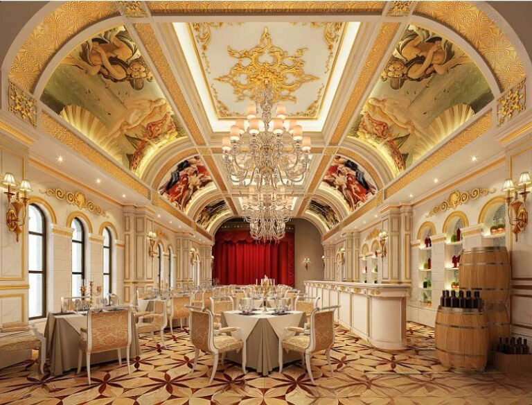 3D Model – Luxury European Palace Restaurant Interior 3ds Max Vray - 3D ...