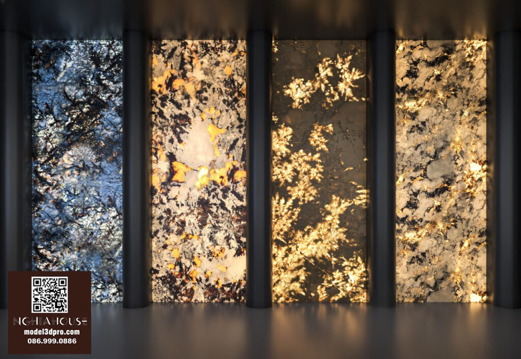 3D Model - Decorative Backlit Stone Wall Panels_117401296 - 3D Models Pro