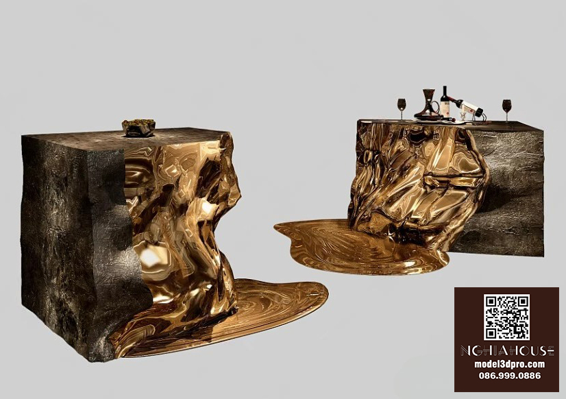 3D Model Luxury Gold Bar Counter – 3ds Max & Vray_HCI4803716032148 - 3D ...