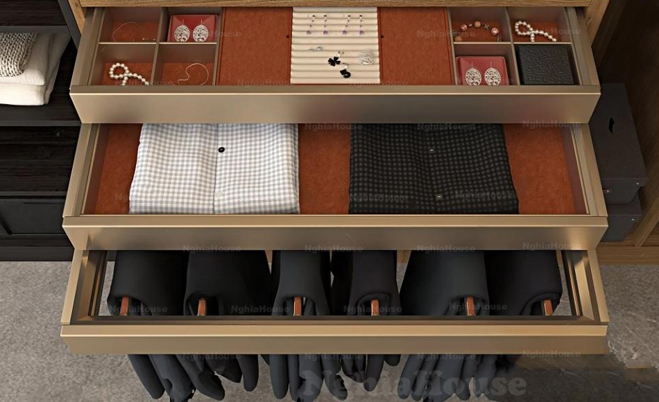 3ds Max Model – Closet Drawer Organizer with Clothes & Accessories VR ...