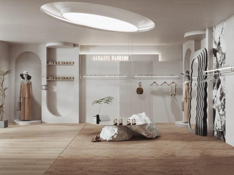 Modern Minimalist Fashion Store Interior - 3D Model_ID12138057 - 3D ...