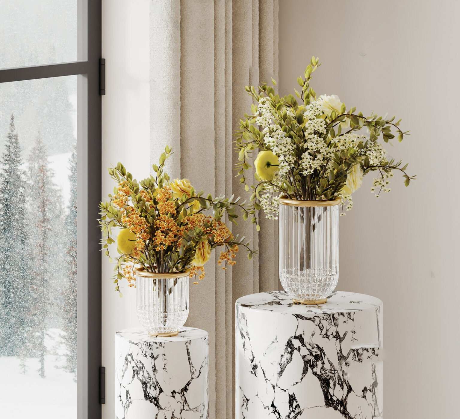3ds Max Flower Vase Scene – Corona Render Setup_5555 - 3D Models Pro