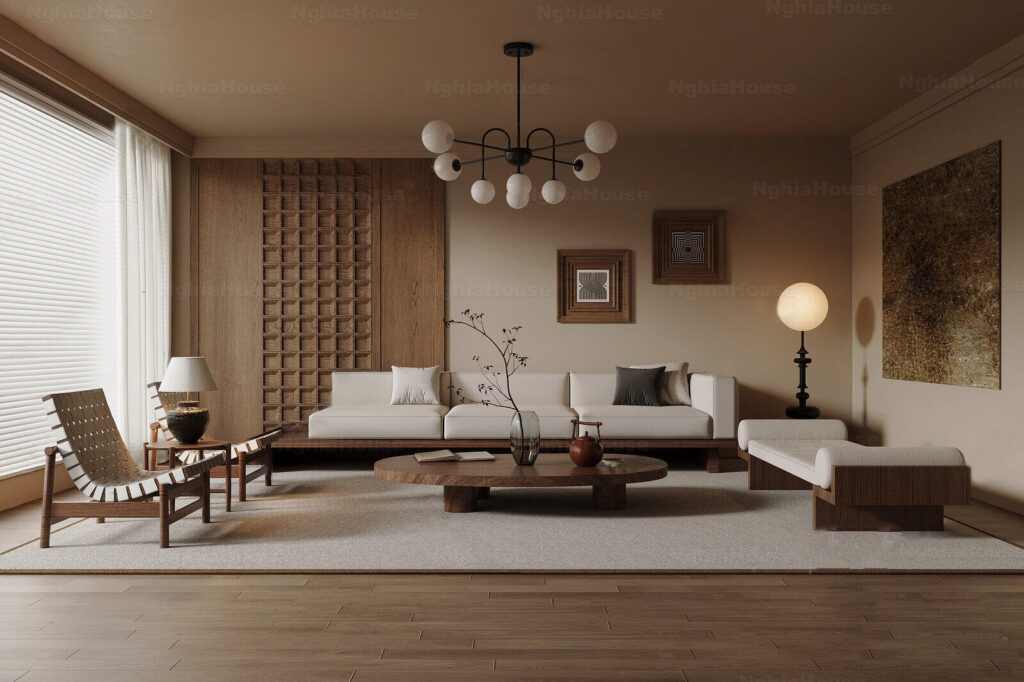 3ds Max Japandi Living Room Interior Scene – Corona Render_7255 - 3D ...