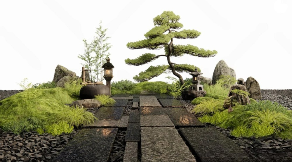 3ds Max Japanese Zen Garden – Vray & Corona Landscape Scene_2367 - 3D ...