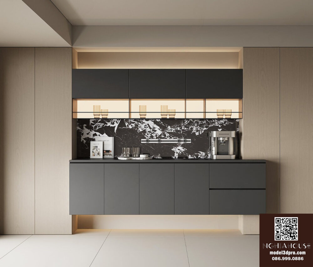 3ds Max Model – Modern Kitchen Interior V-Ray Render 9369-Nghiahouse ...