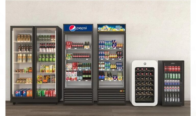 3ds Max Refrigerator Display Model – V-Ray Render Beverage Cooler Set ...