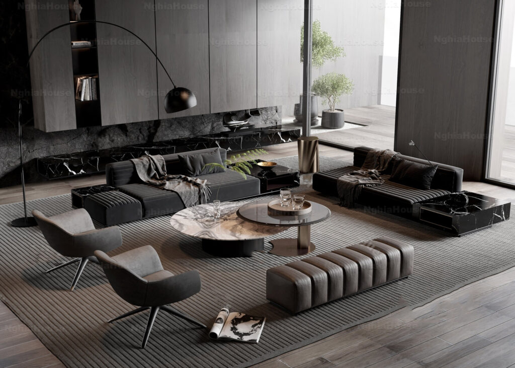 Modern Luxury Living Room 3ds Max Model V-Ray Render Scene_0583 - 3D ...