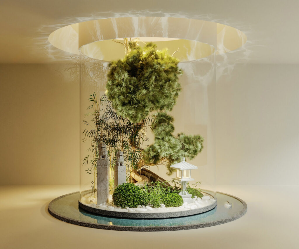 Zen Garden 3ds Max Model V-Ray Render Scene_5367 - 3D Models Pro