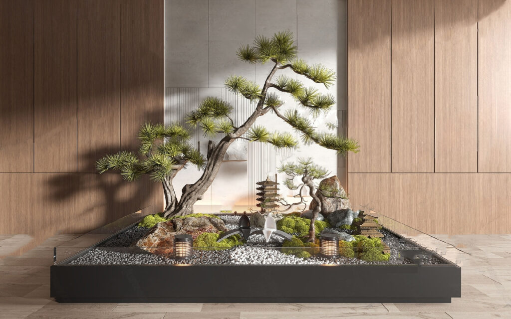 Zen Garden 3ds Max Model V-Ray Render Scene_6376 - 3D Models Pro
