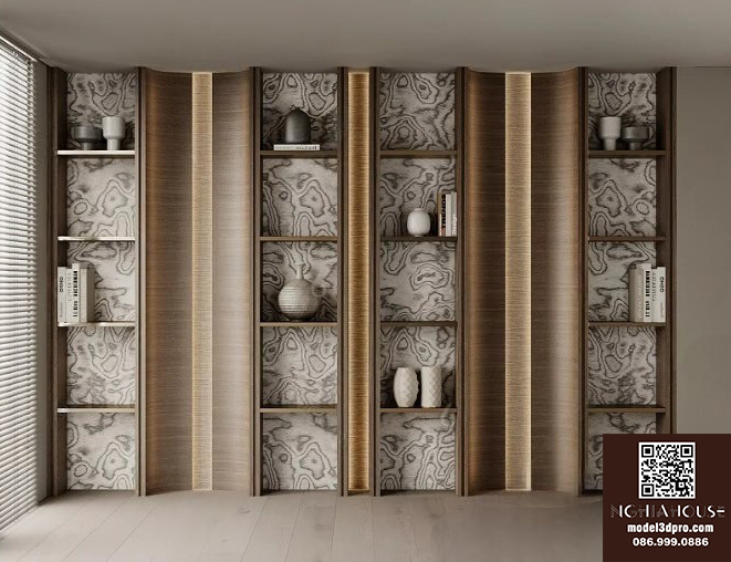 3ds Max Wall Shelf Model – Corona Render_0006 - 3D Models Pro