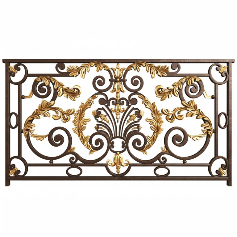 Baroque Style Metal Fence 3D Asset for ArchViz High-Quality Vray - 3D ...