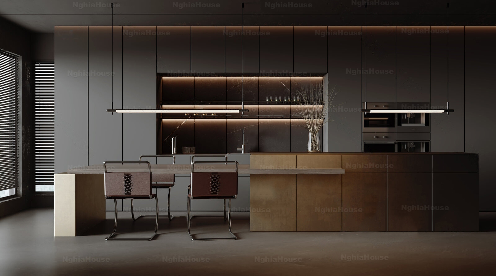 Minimalist Luxury Kitchen Design – Free 3D Model (V-Ray)_8637 - 3D ...