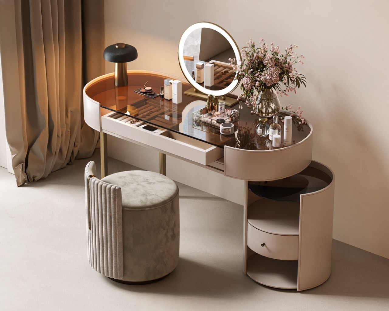 Modern Dressing Table 3D Model – 3ds Max V-RayCorona High-Quality ...