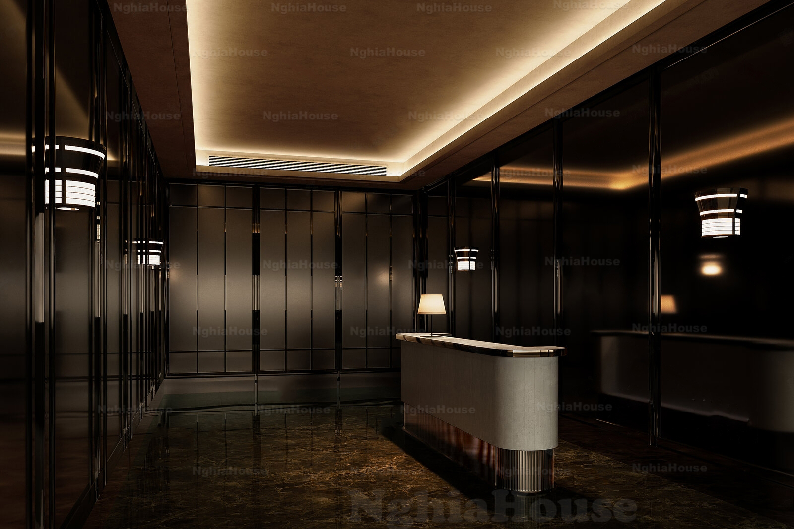 Premium Lobby Counter Model – Corona Render for 3ds Max_9287 - 3D ...