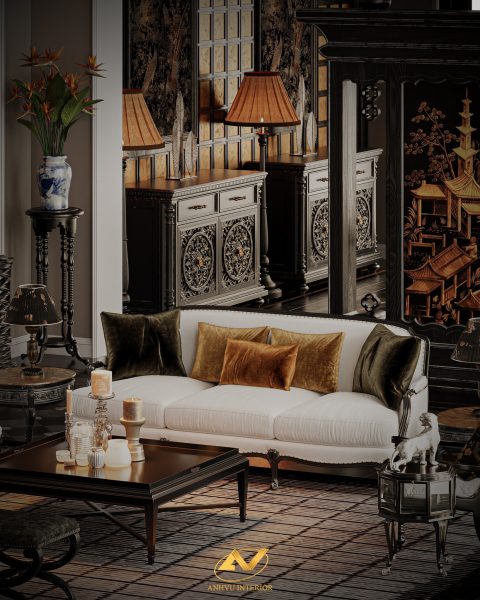 3Ds Max Indochine Living Room Interior Model Download by Nguyen Kim ...