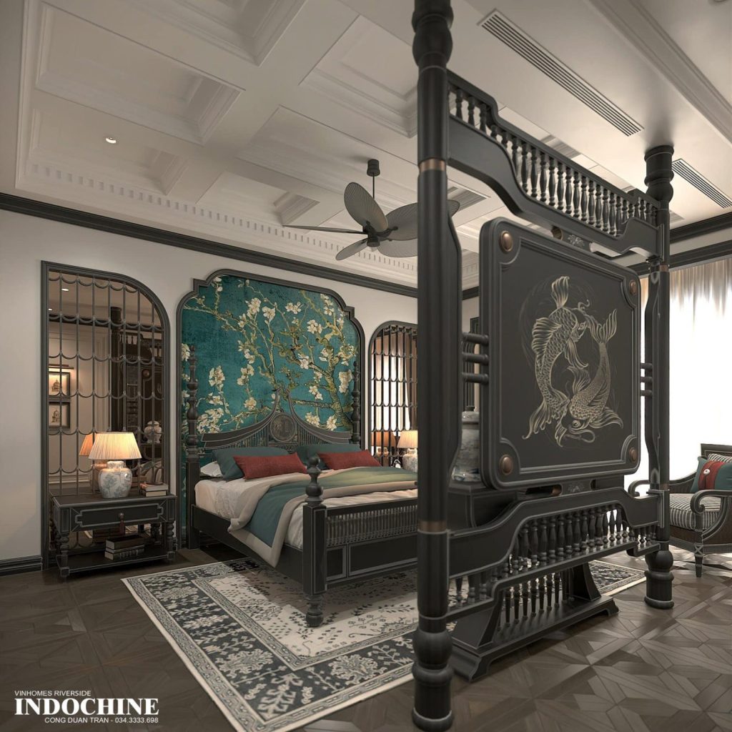 3Ds Max Indochine Master Bedroom Interior Model Download by Tran Cong ...