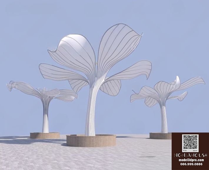 Abstract Pavilion Architecture 3D Model – 3Ds Max + Vray Render_7849 ...