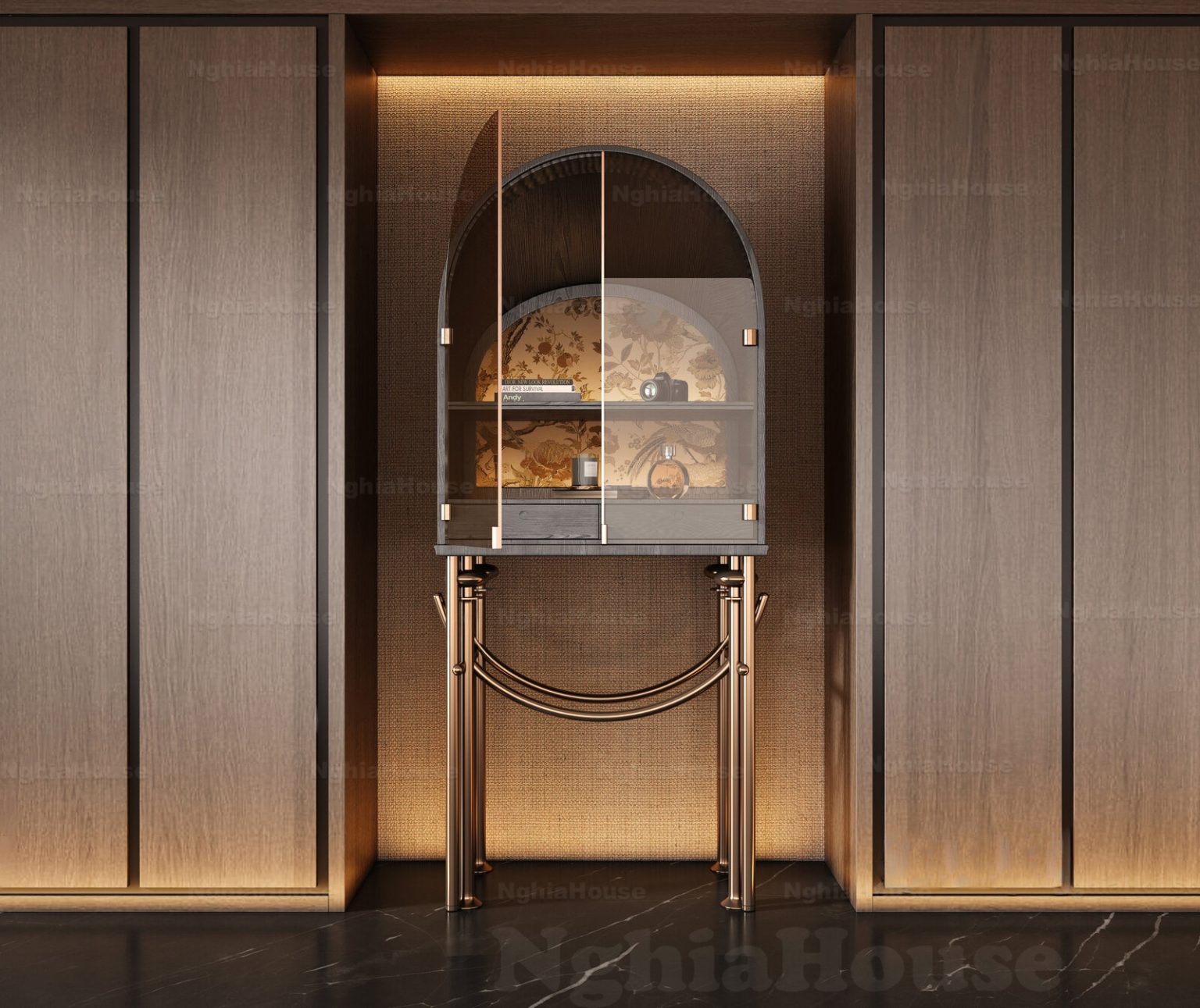 Contemporary Showcase Cabinet 3D Model – Vray Render Interior_7528 - 3D ...