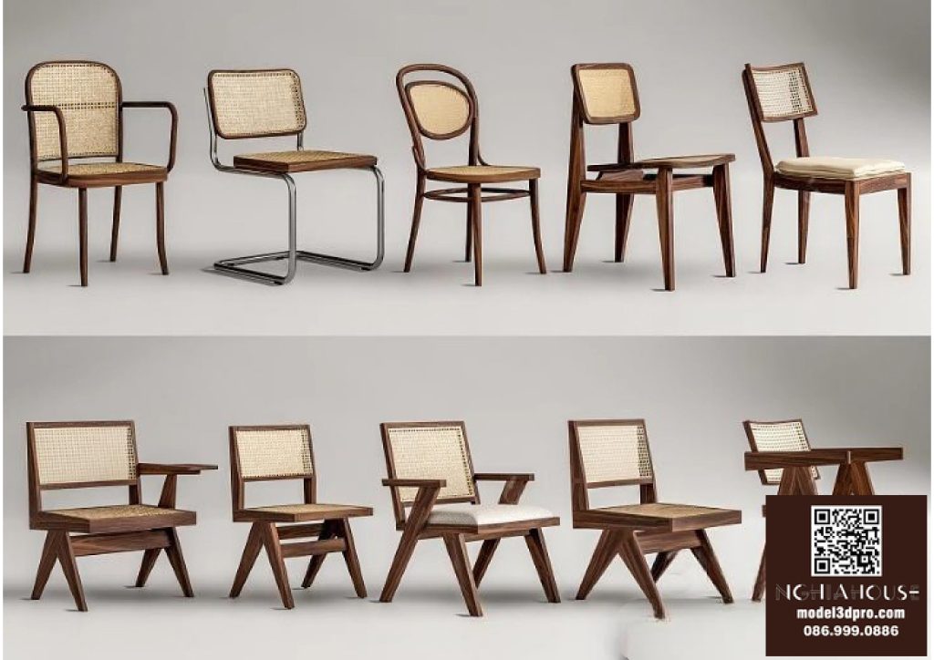 SET 30 MODELS 3DSMAX N332 Chair Collection - 3D Models Pro