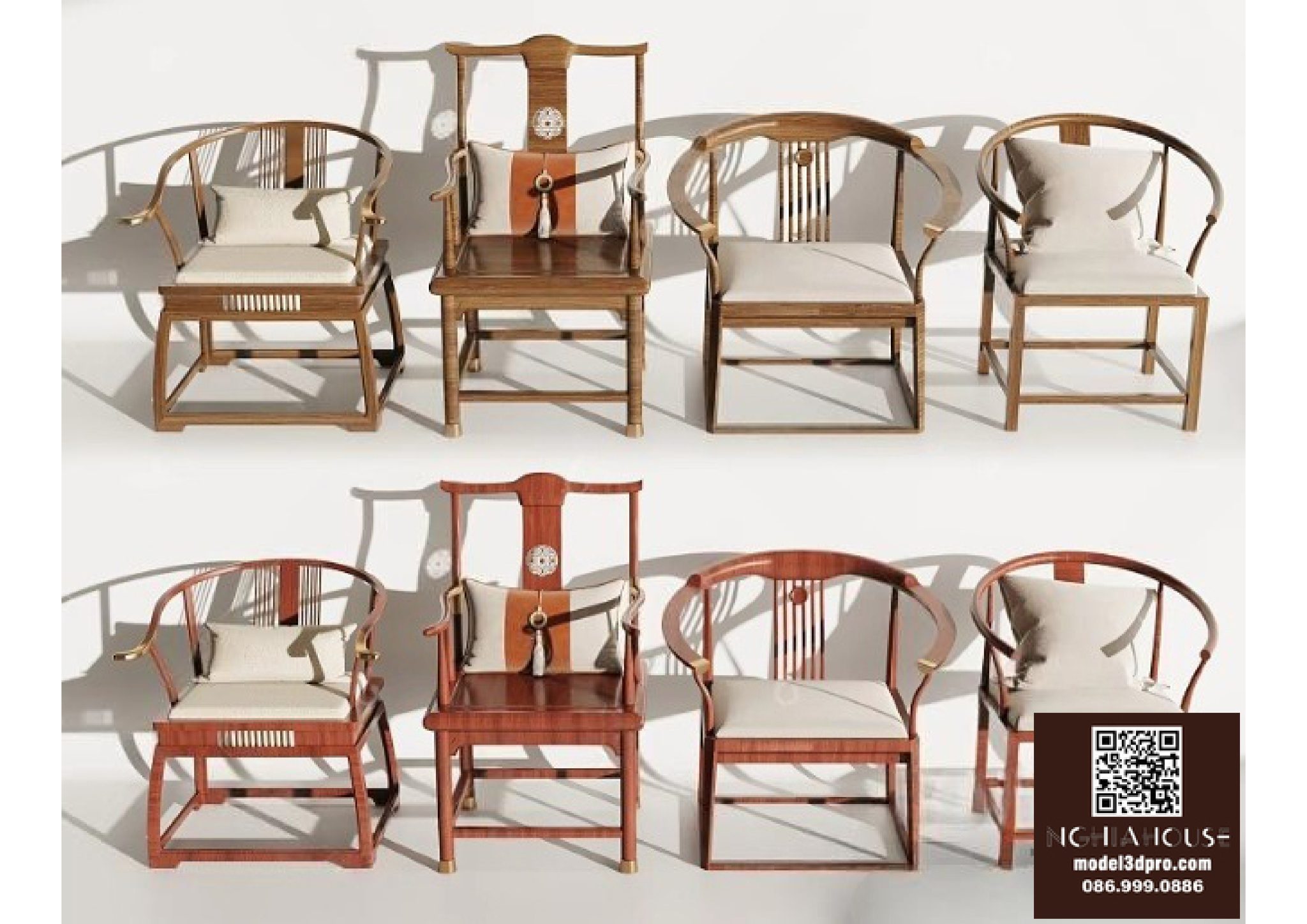 SET 30 MODELS 3DSMAX N332 Chair Collection - 3D Models Pro