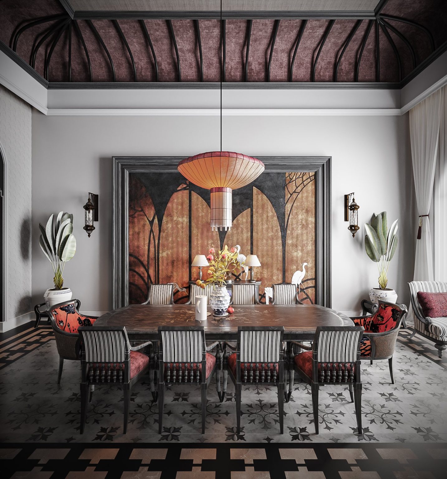 Indochine Living Room 3ds Max Model – Luxury Interior Design_9442 - 3D ...