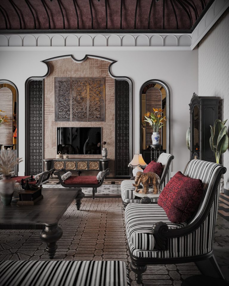 Indochine Living Room 3ds Max Model – Luxury Interior Design_9442 - 3D ...