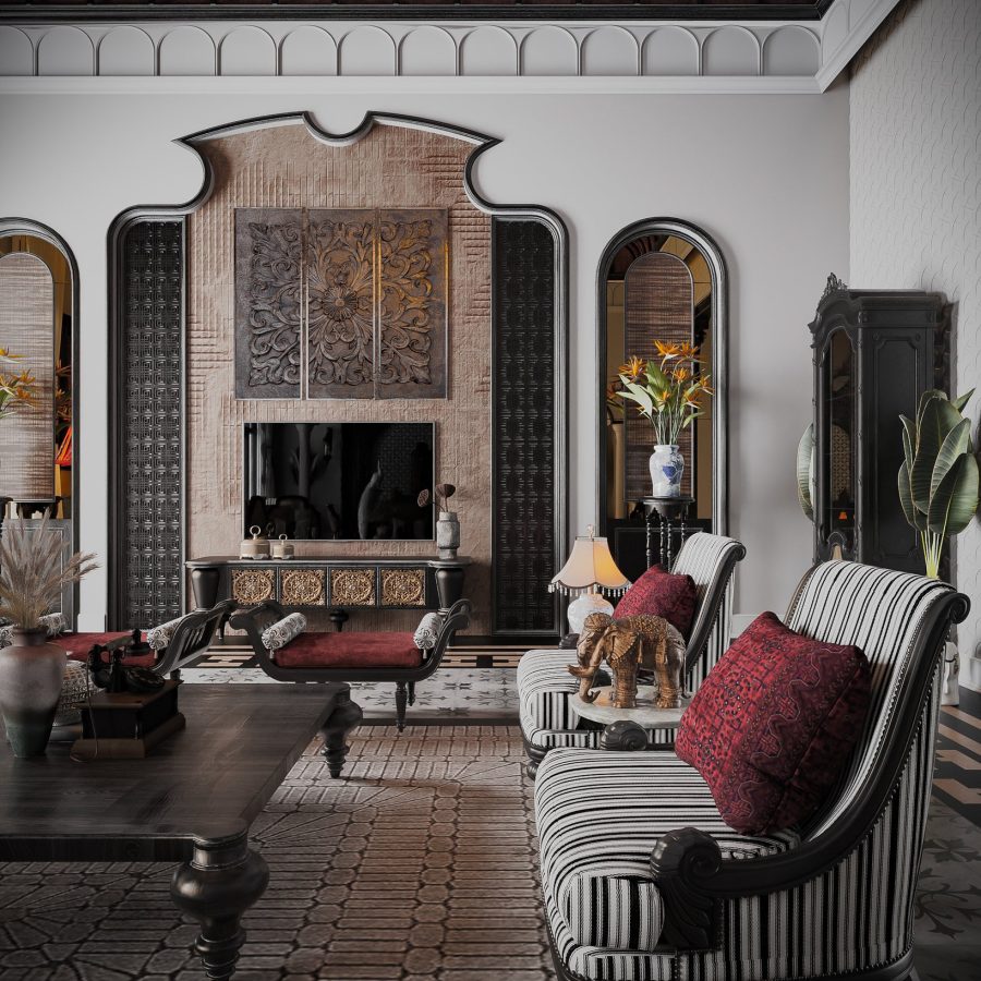Indochine Living Room 3ds Max Model – Luxury Interior Design_9442 - 3D ...