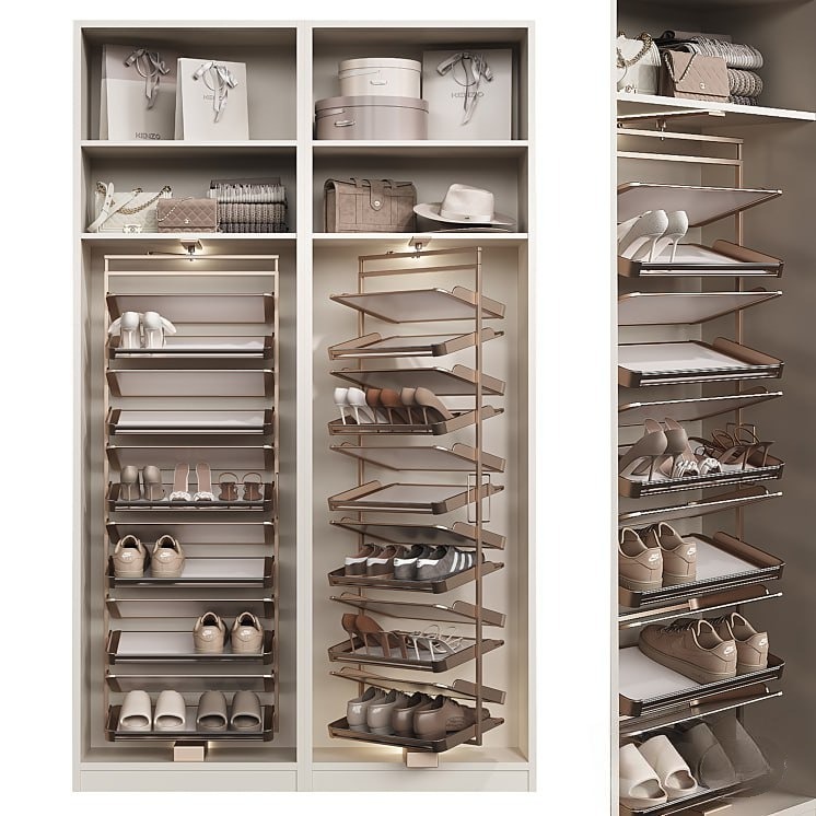 Luxury Shoe Storage System 3ds Max Model – Corona_3674 - 3D Models Pro