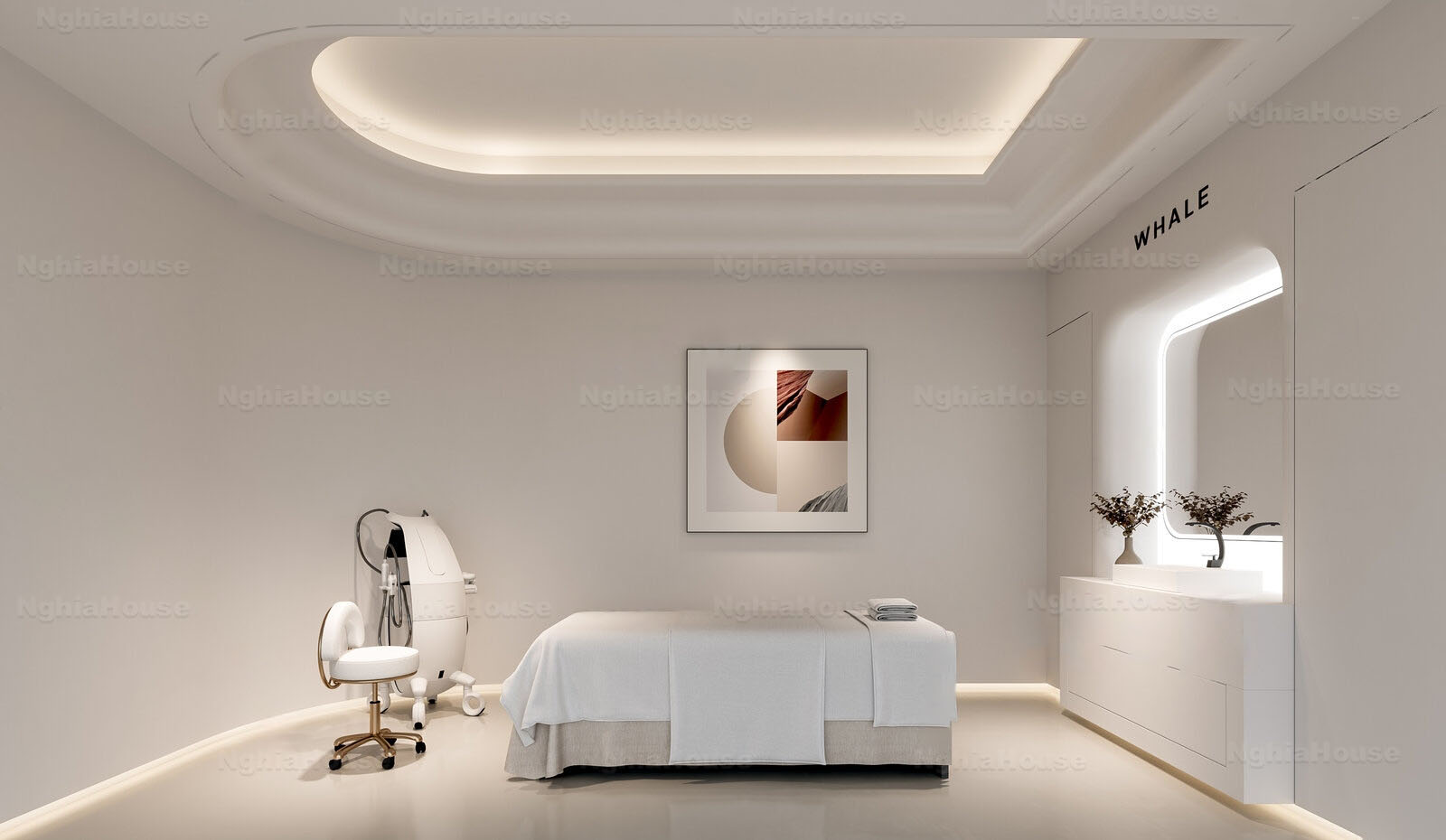 Spa Treatment Room 3dsmax Model – Calm Lighting, Wooden Elements_3501 ...