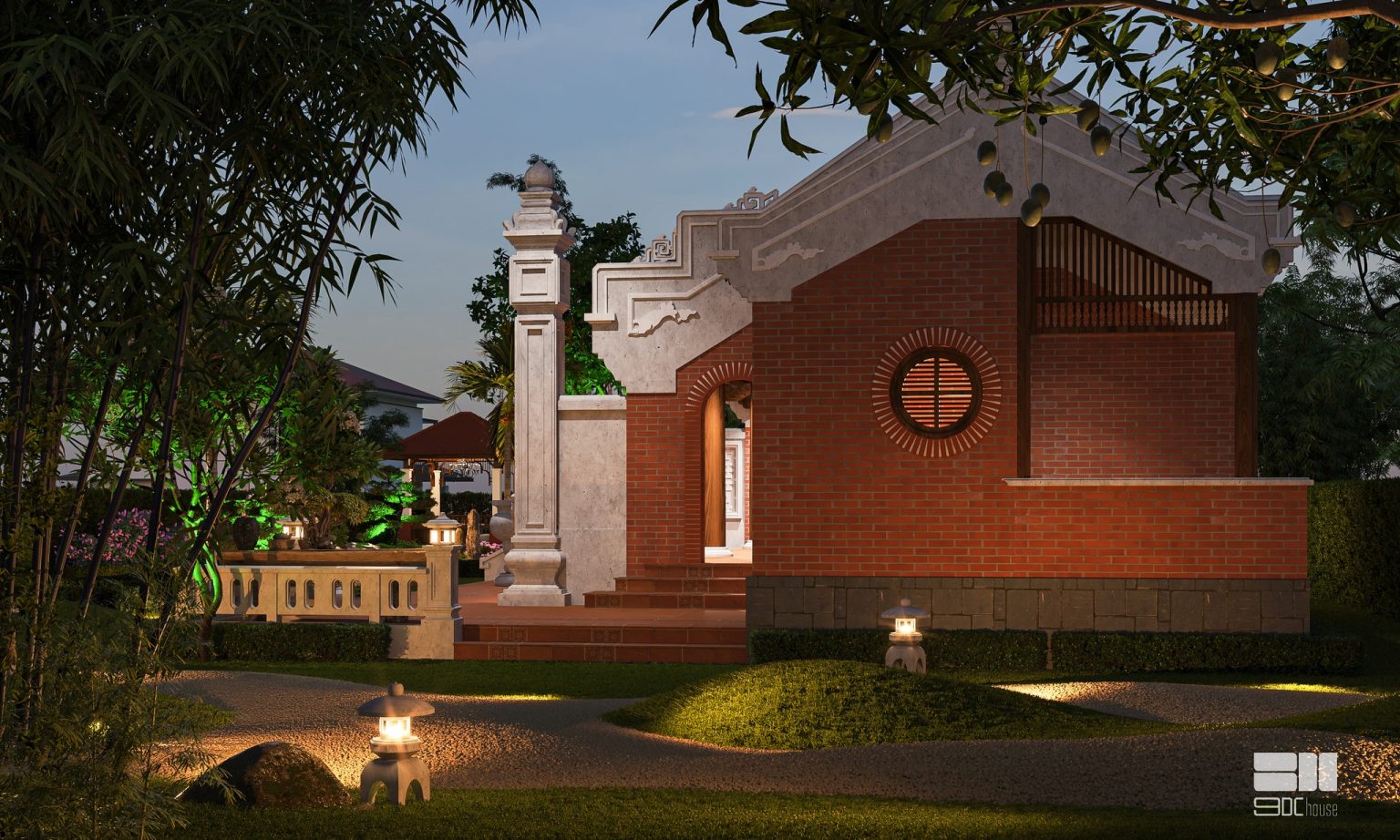 Traditional Vietnamese Ancestral House 3ds Max Model - 3D Models Pro
