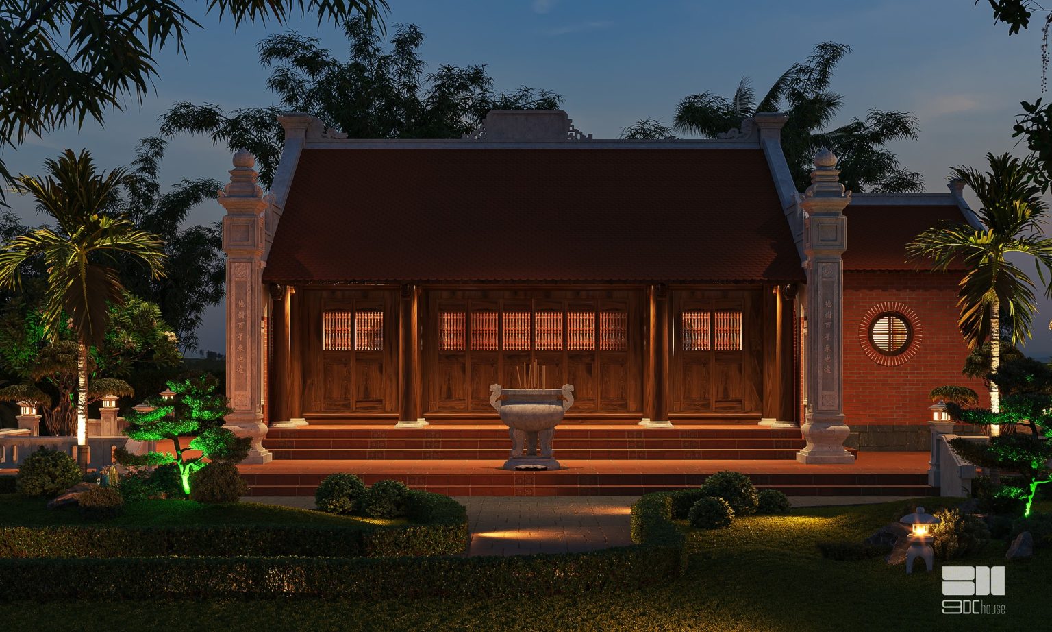 Traditional Vietnamese Ancestral House 3ds Max Model - 3D Models Pro