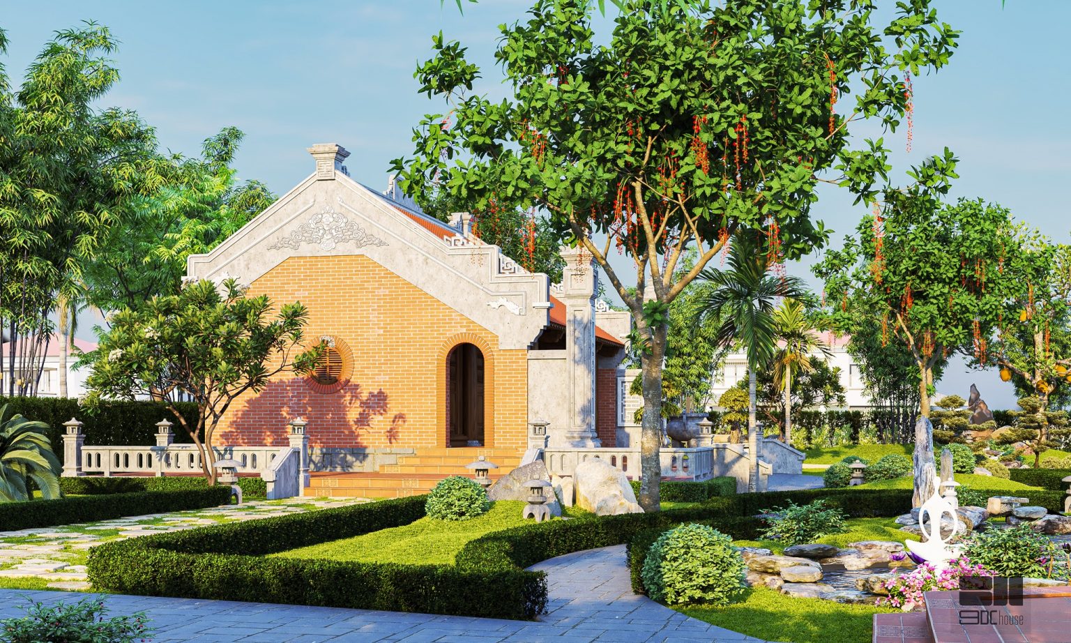 Traditional Vietnamese Ancestral House 3ds Max Model - 3D Models Pro