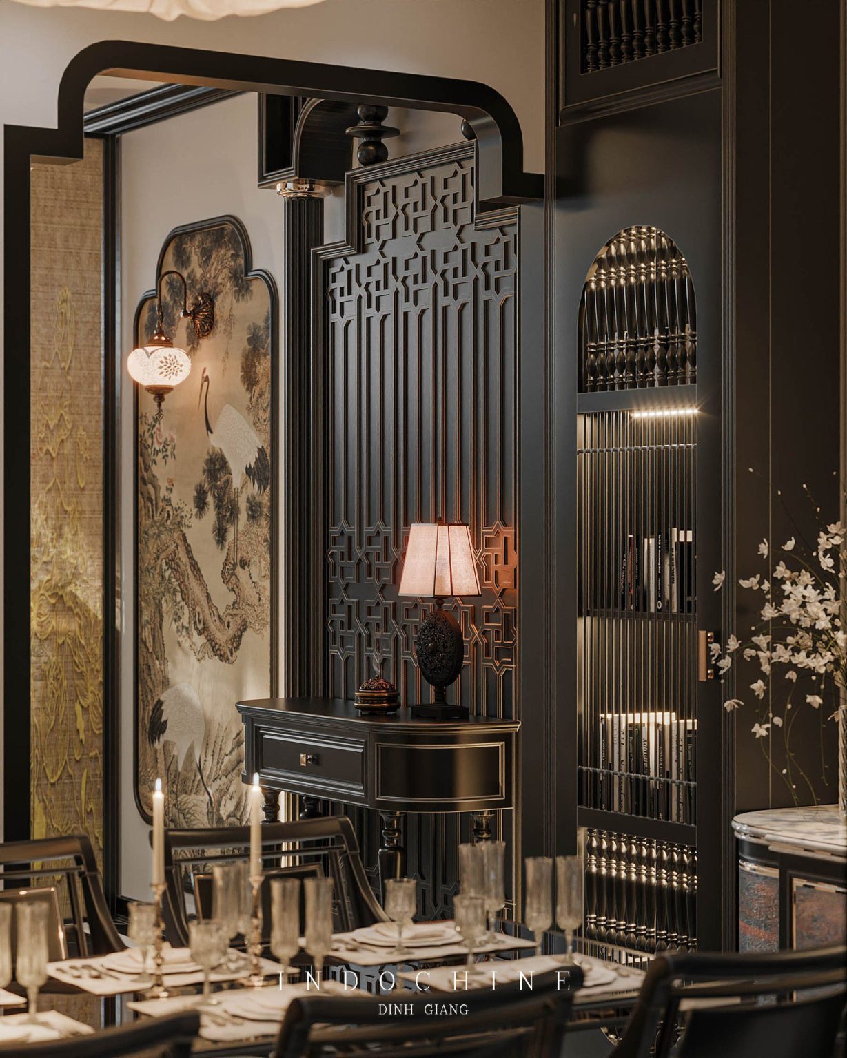 Free 3Ds Max Indochine Living Room Interior Model Download by Giang ...