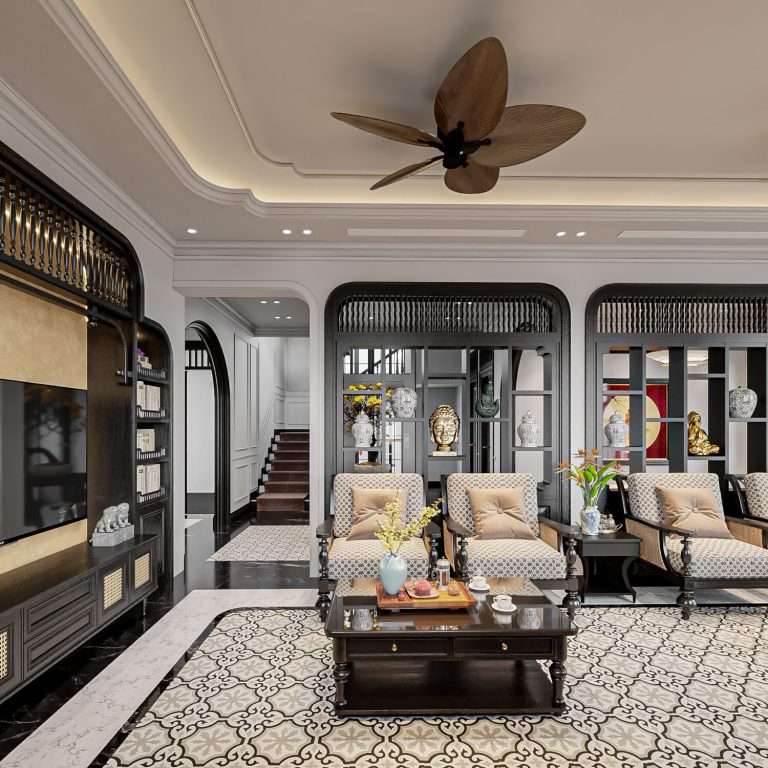 3Ds Max Indochine Villa Interior Model Download by Nguyen Tuan - 3D ...