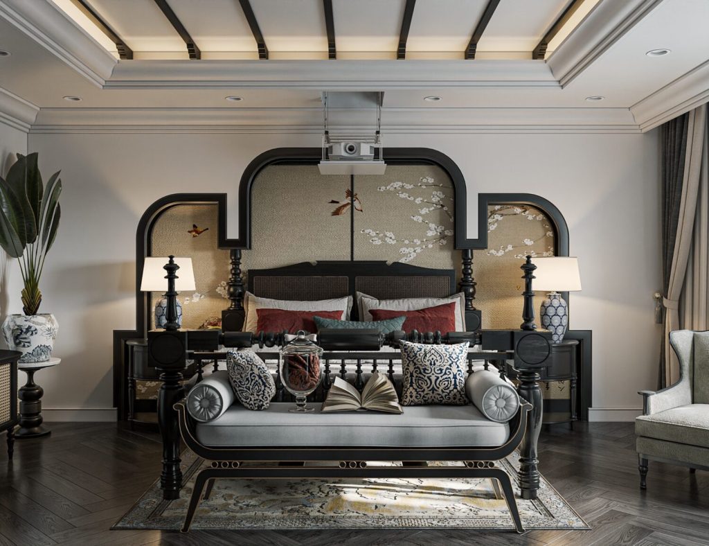 Download Free Indochine Bedroom Interior Model by Duy Trinh - 3D Models Pro