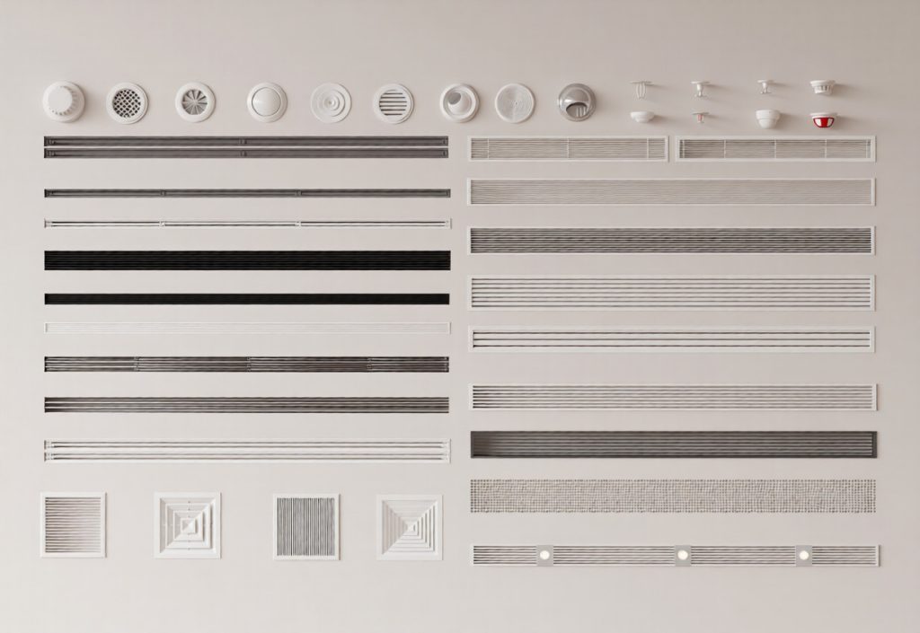 Free 3ds Max HVAC Vent Models – Ceiling Air Diffuser & Linear Grille ...