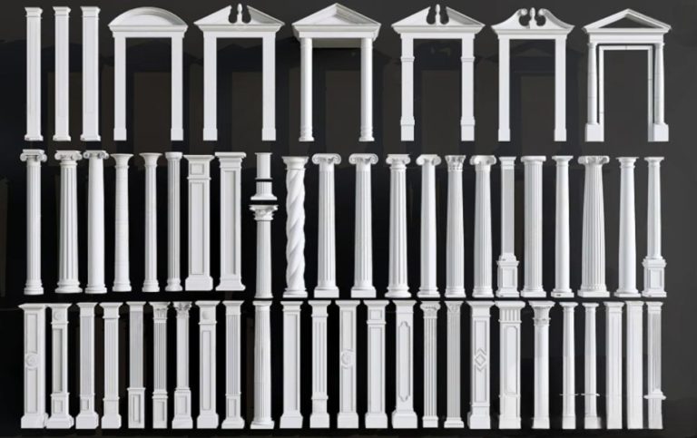 Set of 30 Classic Column 3D Models – Architectural Pillars | 3ds Max ...