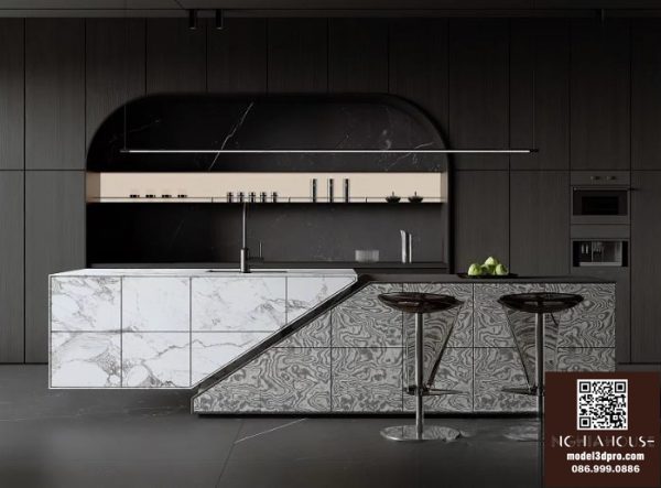 SET 30 Models 3DSMAX NEW Bar-Kitchen N330 - 3D Models Pro