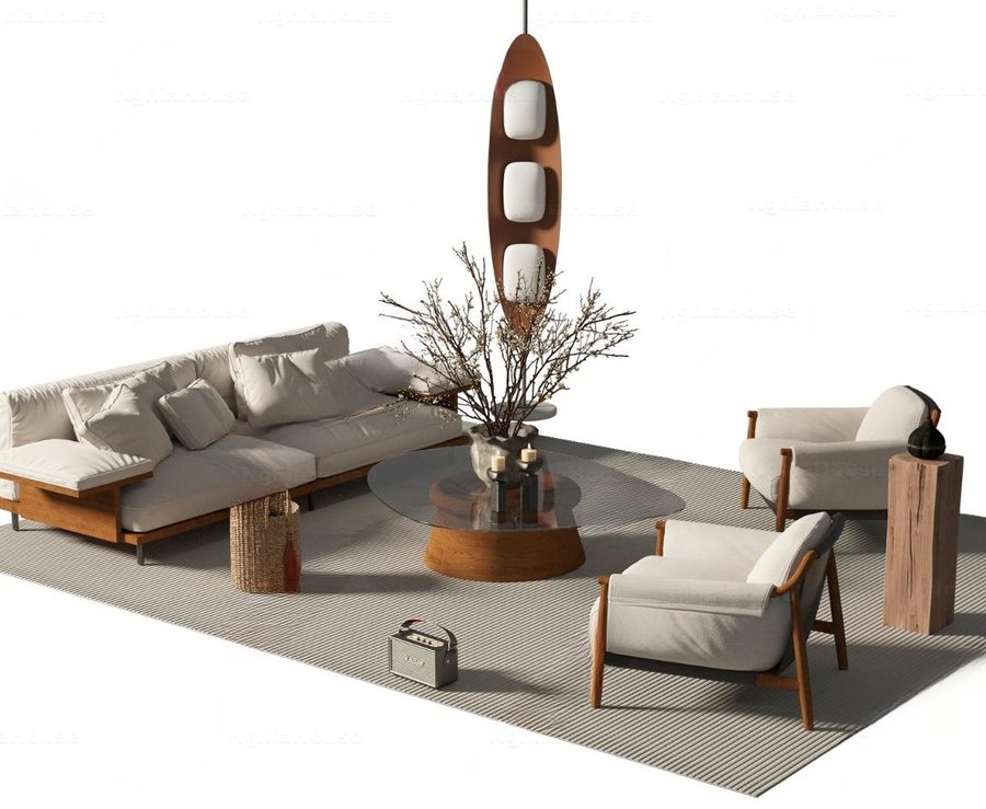 Set 30 Models Modern Living Room Sofa 3D Assets Collection – Set of 30 ...