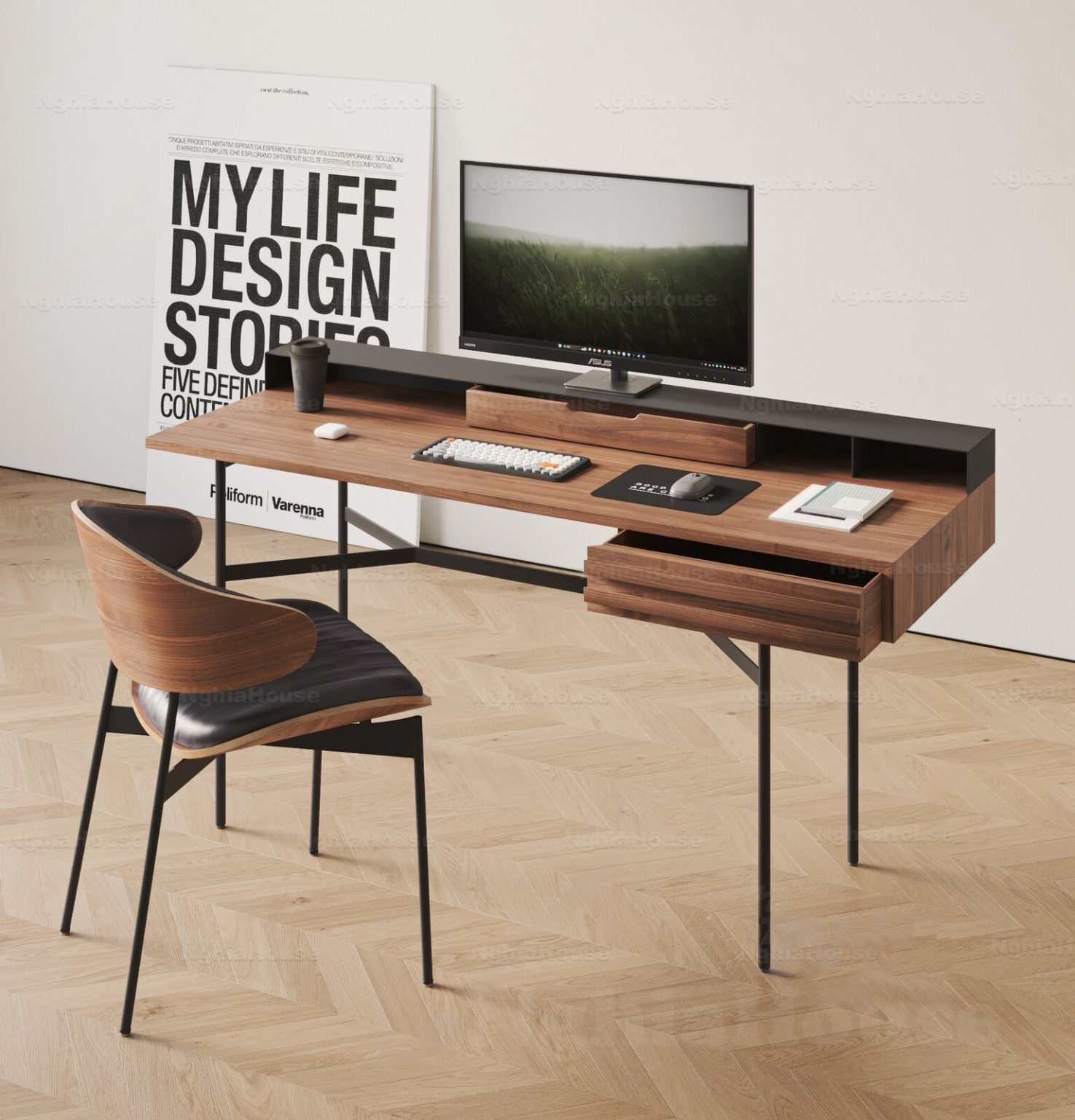 SET 30 Models 3DSMAX Work Desk & Office Table 3D Models Collection 3ds ...