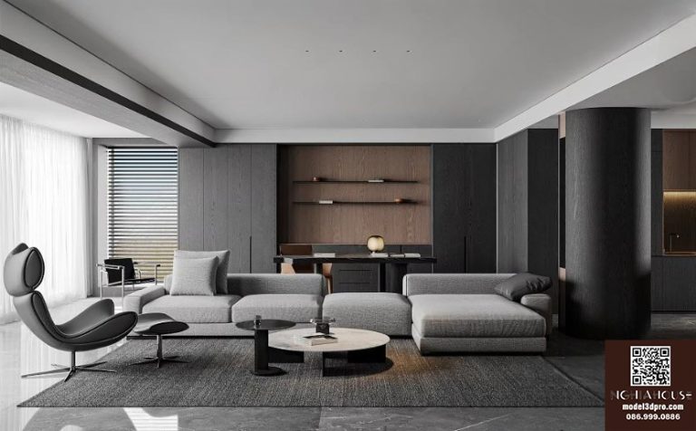 Set 30 Models Modern Interior Bedroom & Living Room 3ds Max Models Pack ...