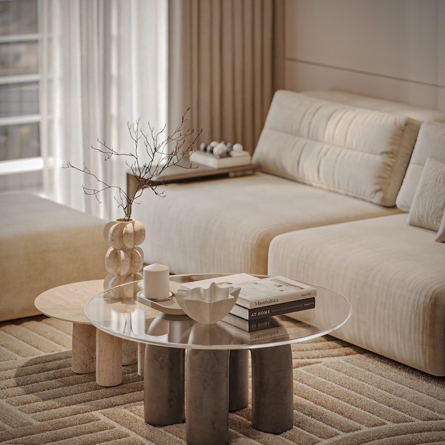 3Ds Max Living Room – Kitchen Interior Model Download By Pham Tran Nam ...
